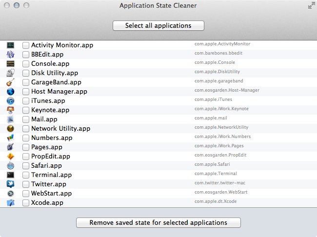 eosgarden - Freeware - Application State Cleaner - Overview